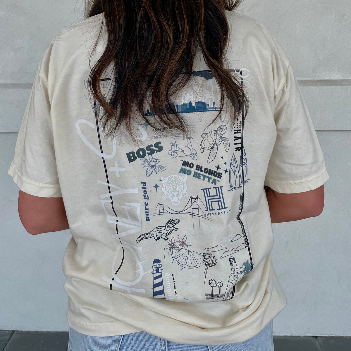 Beige Duval STA T-Shirt | Honey + Sage Merch – Salon Honey + Sage